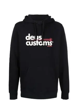 DEUS EX MACHINA Deus Ex Machina Logo-Print Drawstring Hoodie
