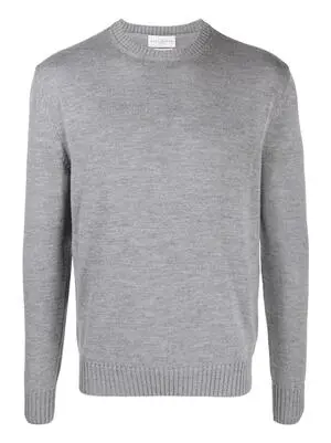 BALLANTYNE Ribbed-knit Wool Jumper - Grey