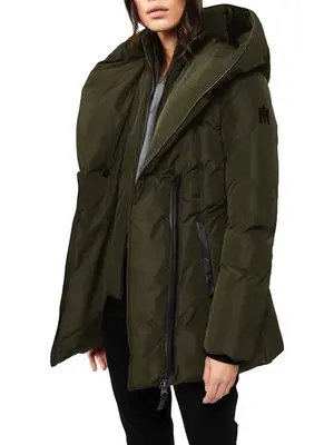 Mackage Adali Hooded Down Jacket Army