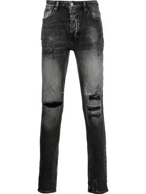 Ksubi Van Winkle Burnt Skinny Jeans - Black