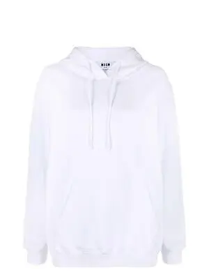 MSGM Cotton Hoodie - White