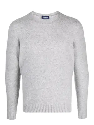 DRUMOHR Crew Neck Knitted Jumper Grey