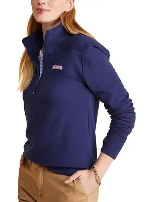 Vineyard Vines Dreamcloth Zip Up Shirt - Nautical Navy