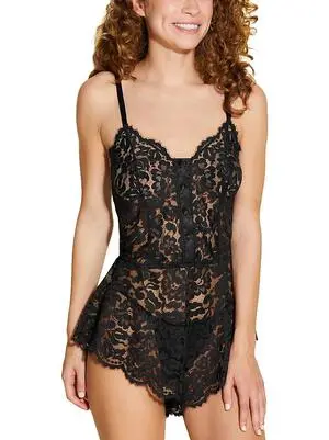 Cosabella Magnolia Lace Teddy - Black