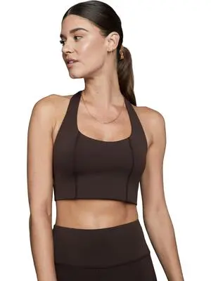 Carbon38 T Back Bra In Diamond Compression - Java