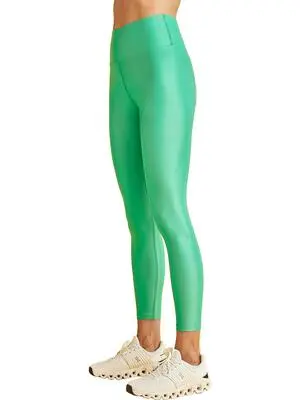 Carbon38 High Rise 7/8 Legging In Takara Shine Digital Green