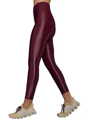Carbon38 High Rise 7/8 Legging In Takara Shine - Fig