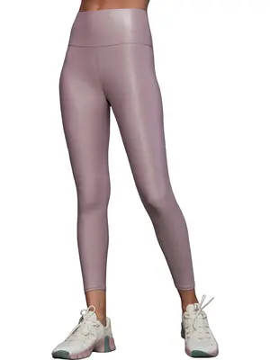 Carbon38 High Rise 7/8 Legging In Takara Shine Seafog