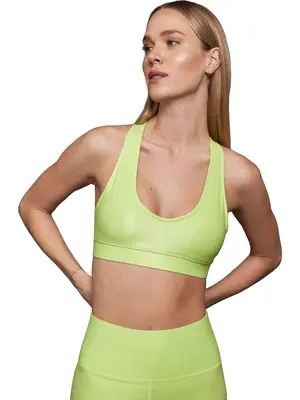 Carbon38 Action Bra 2.0 In Takara Shine Acid Lime
