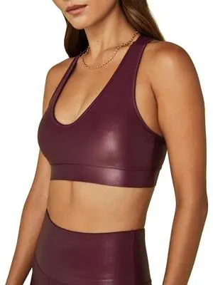 Carbon38 Action Bra 2.0 In Takara Shine Dark Amethyst