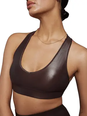 Carbon38 Action Bra 2.0 In Takara Shine Dark Oak