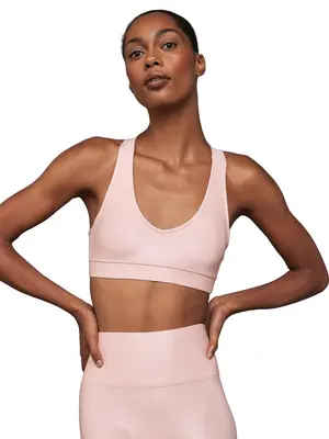 Carbon38 Action Bra 2.0 In Takara Shine Rose Cloud