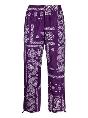 Palm Angels Bandana-print Trousers - Purple
