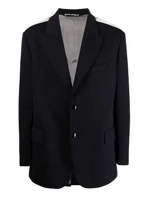 Palm Angels Milano Side-stripe Blazer - Blue