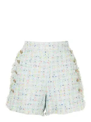 EDWARD ACHOUR PARIS Tweed-style Shorts - Multicolour