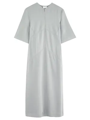 Day Birger Et Mikkelsen Micca Panelled Twill Midi Dress - Grey