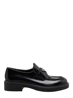 Prada Prada Leather Loafers Nero