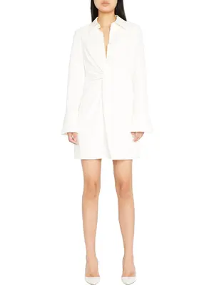 Cinq À Sept Cinq A Sept Mckenna Twist-Front Dress Ivory
