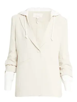 Cinq À Sept Cinq A Sept Khloe Hooded Jacket Plasterwhite