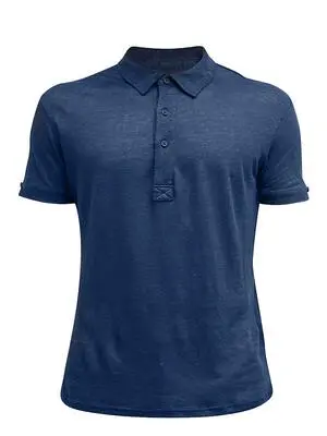 Orlebar Brown Sebastian Linen Polo Shirt Navy