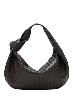 Bottega Veneta Bottega Veneta Small Jodie Hobo Bag Dark Brown