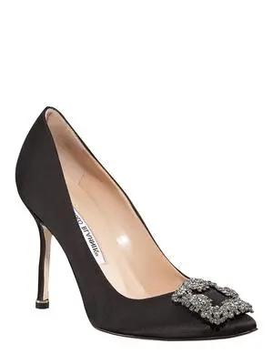 Manolo Blahnik Hangisi 105mm Pumps - Black