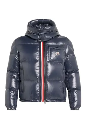 Moncler Moncler Montbeliard Shiny Nylon Jacket Navy