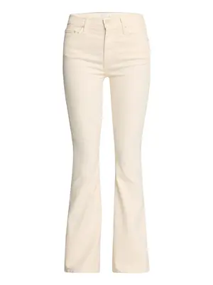 MOTHER MOTHER The Weekender Flare Jeans Egg - Eggnog