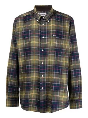 Barbour Tartan Check-print Long-sleeved Shirt - Green
