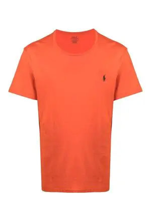 Polo Ralph Lauren Embroidered-logo Short-sleeve T-shirt - Orange