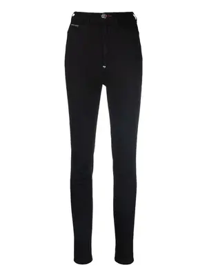 Philipp Plein Super High Waist Skinny Jeans - Black