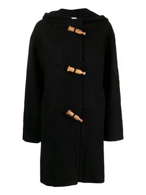 PATOU Cashmere-wool Duffle Coat - Black