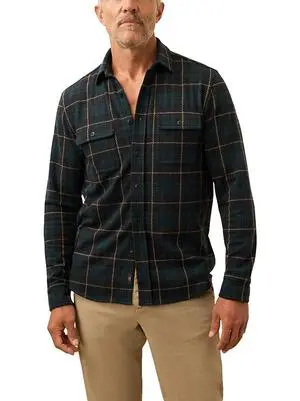 Faherty Brand Legend Textured Shirt Lodge Black