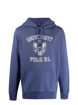 Polo Ralph Lauren Logo-print Pullover Hoodie - Blue
