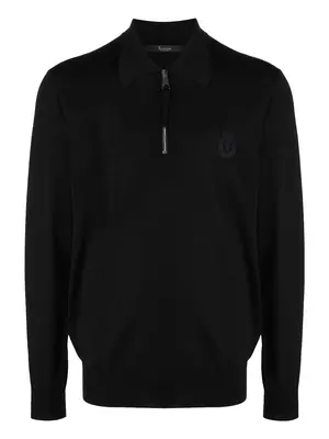BILLIONAIRE Polo Jumper - Black