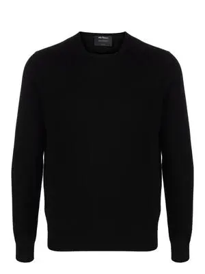 DELL'OGLIO Crew-neck Cashmere Jumper - Black