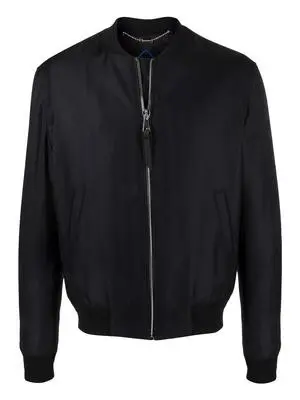 BILLIONAIRE Wolf-print Bomber Jacket - Black