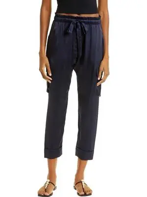 Cami Nyc Carmen Silk Blend Pants - Navy