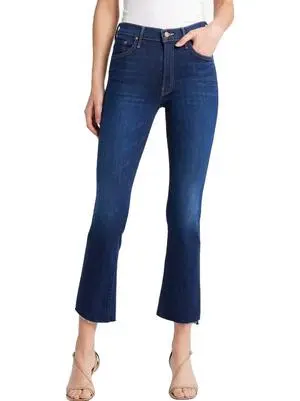 MOTHER The Insider Step Hem Crop Bootcut Jeans - Off Limits