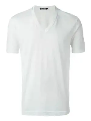 Dolce & Gabbana Classic V-neck T-shirt - White