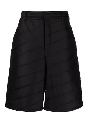 Fendi Quilted Knee-length Shorts - Black