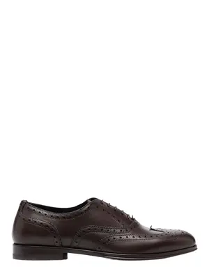 SCAROSSO Judy Leather Brogues - Brown