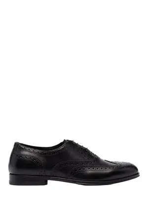 SCAROSSO Judy Lace-up Brogues - Black