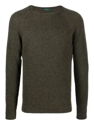 ZANONE Crew Neck Jumper - Green