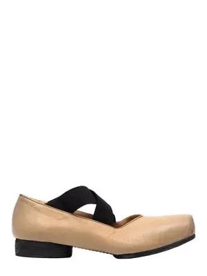 UMA WANG Square-toe Ballerina Flats - Neutrals