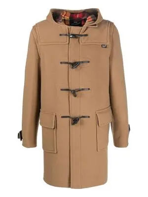 Gloverall Hooded Duffle Coat - Brown