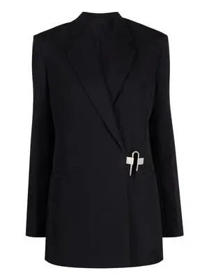 Givenchy Padlock Detail Wool Blazer - Black