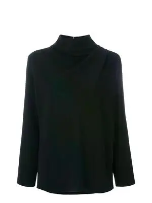 Alberto Biani Roll Neck Sweatshirt - Black