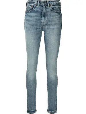 Ralph Lauren High-waisted Skinny Jeans - Blue