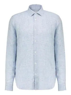 Orlebar Brown Giles Linen Long-sleeved Shirt - Blue